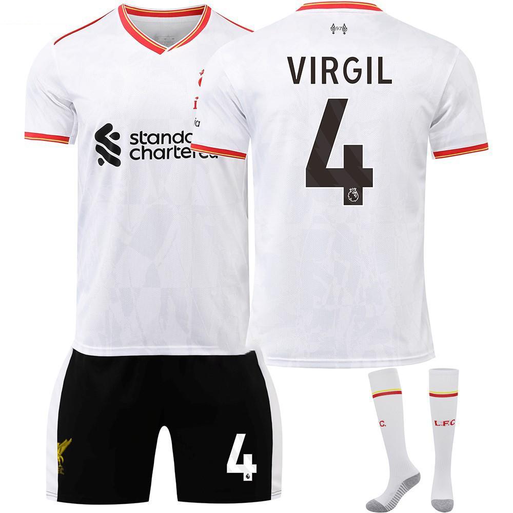 24-25 season Liverpool Home/Away Soccer Activewear No.4 VIRGIL Fans ...