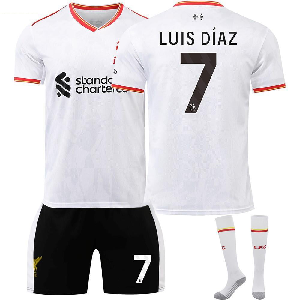 24-25 season Liverpool Home/Away Soccer Activewear No.7 LUIS DIAZ Fans ...