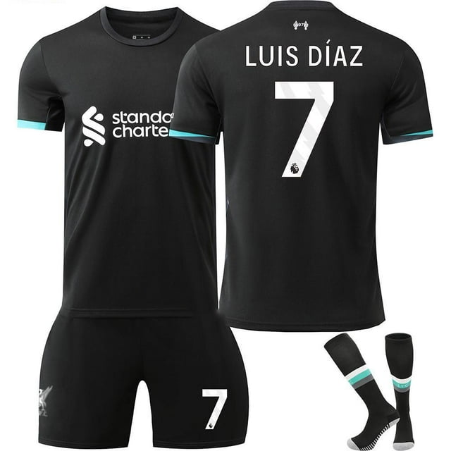 24-25 season Liverpool Home/Away Soccer Activewear No.7 LUIS DIAZ Fans ...