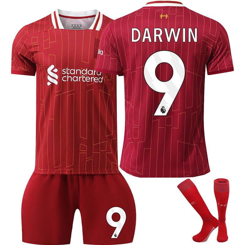 24-25 season Liverpool Home/Away Soccer Activewear No.9 DARWIN Fans ...