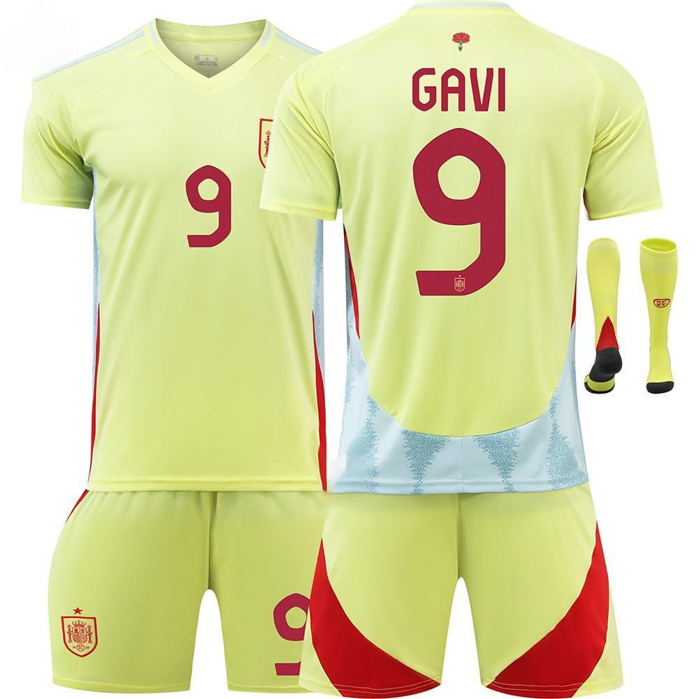 24-25 season Spain Home/Away Soccer Activewear No.9 GAVI Fans Training ...