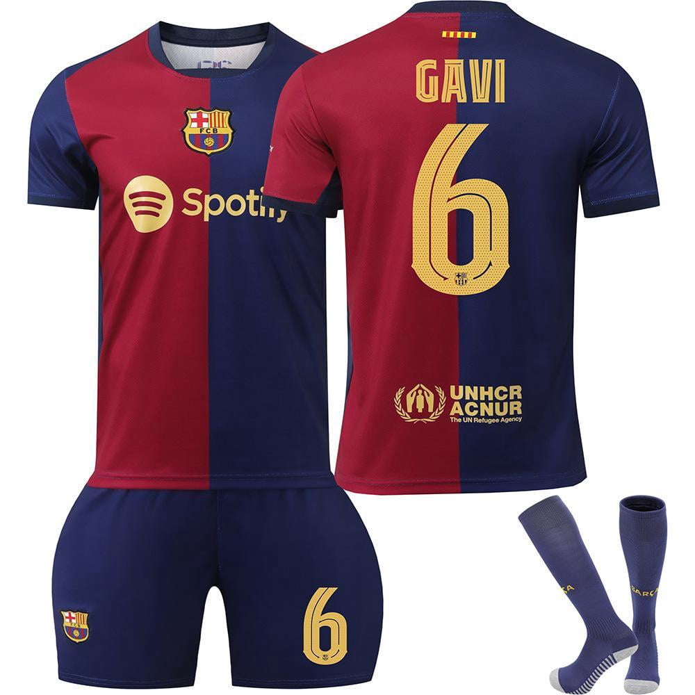 24-25 season home/Away Soccer Activewear No.6 GAVI Fans Training ...