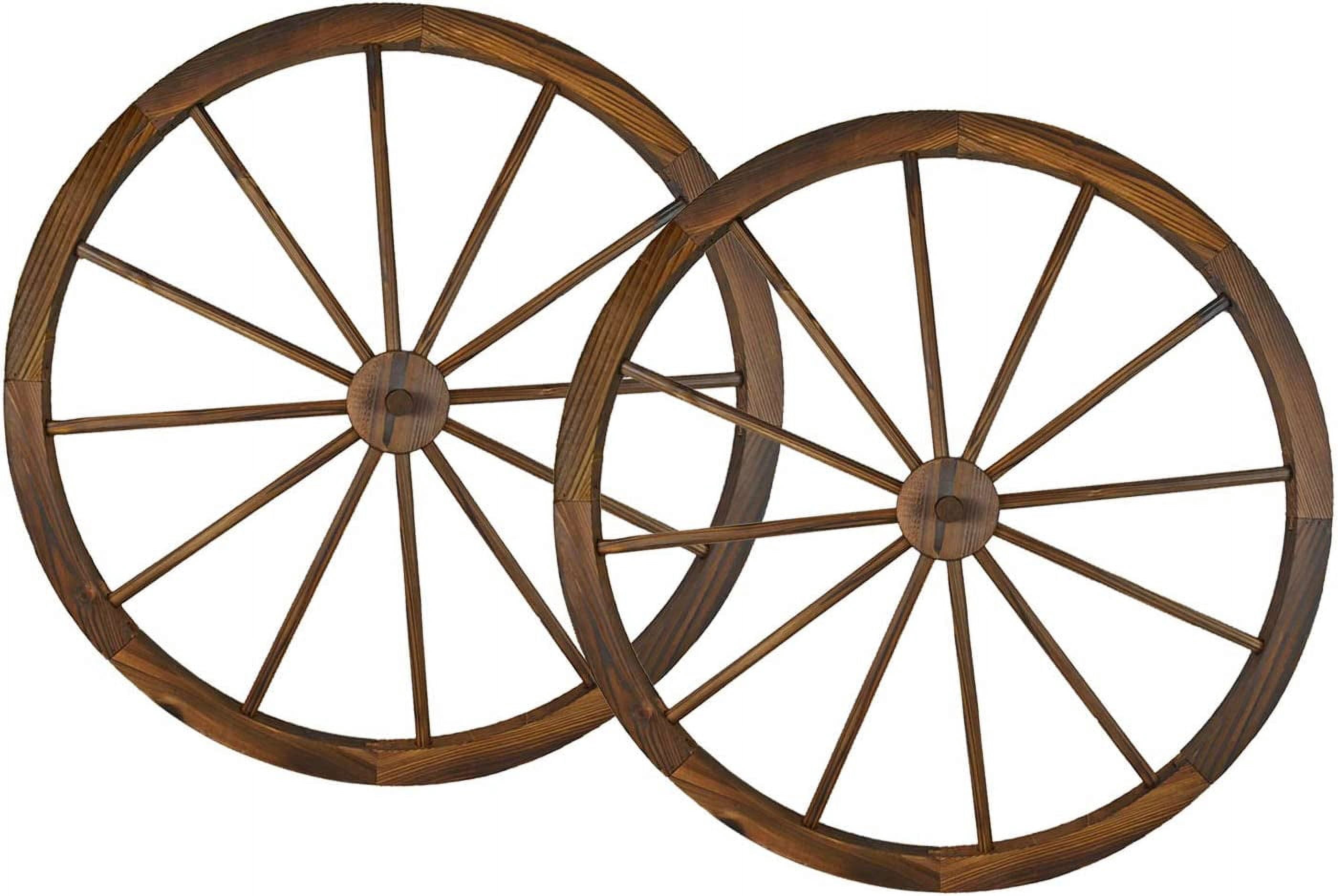 24 30 36 Inch Wooden Wagon Wheels - Walmart.com