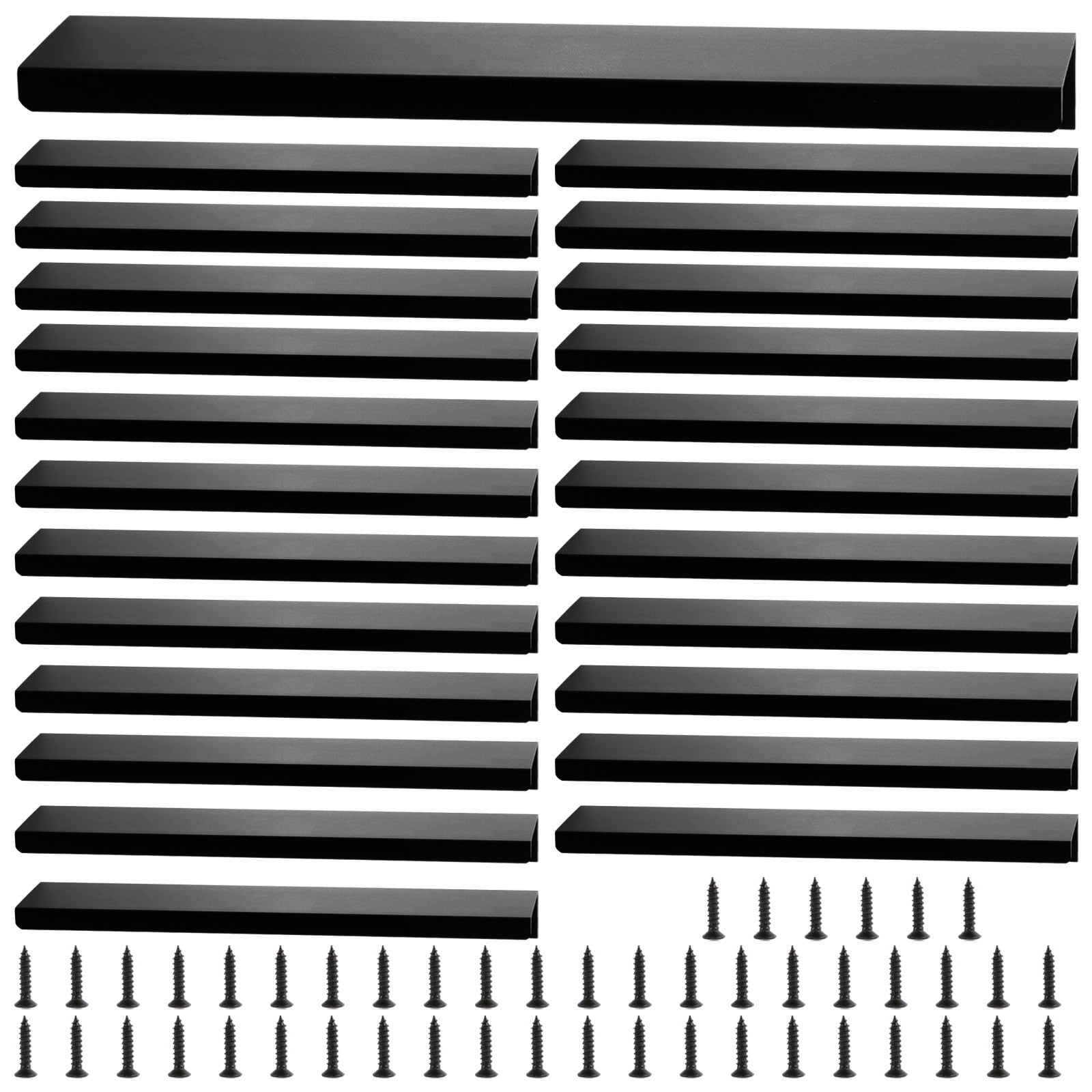 24/30Pcs Edge Finger Pulls Adhesive Drawer Pulls No Drill Concealed ...