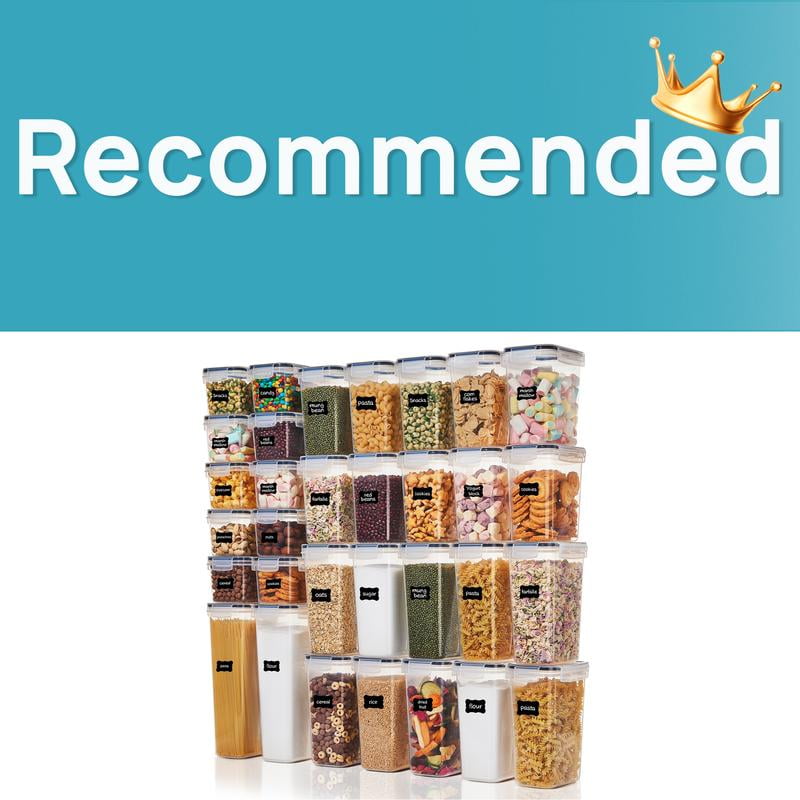 24/32 Pack Airtight Food Storage Containers with Lids, BPA Free, 32Pack ...