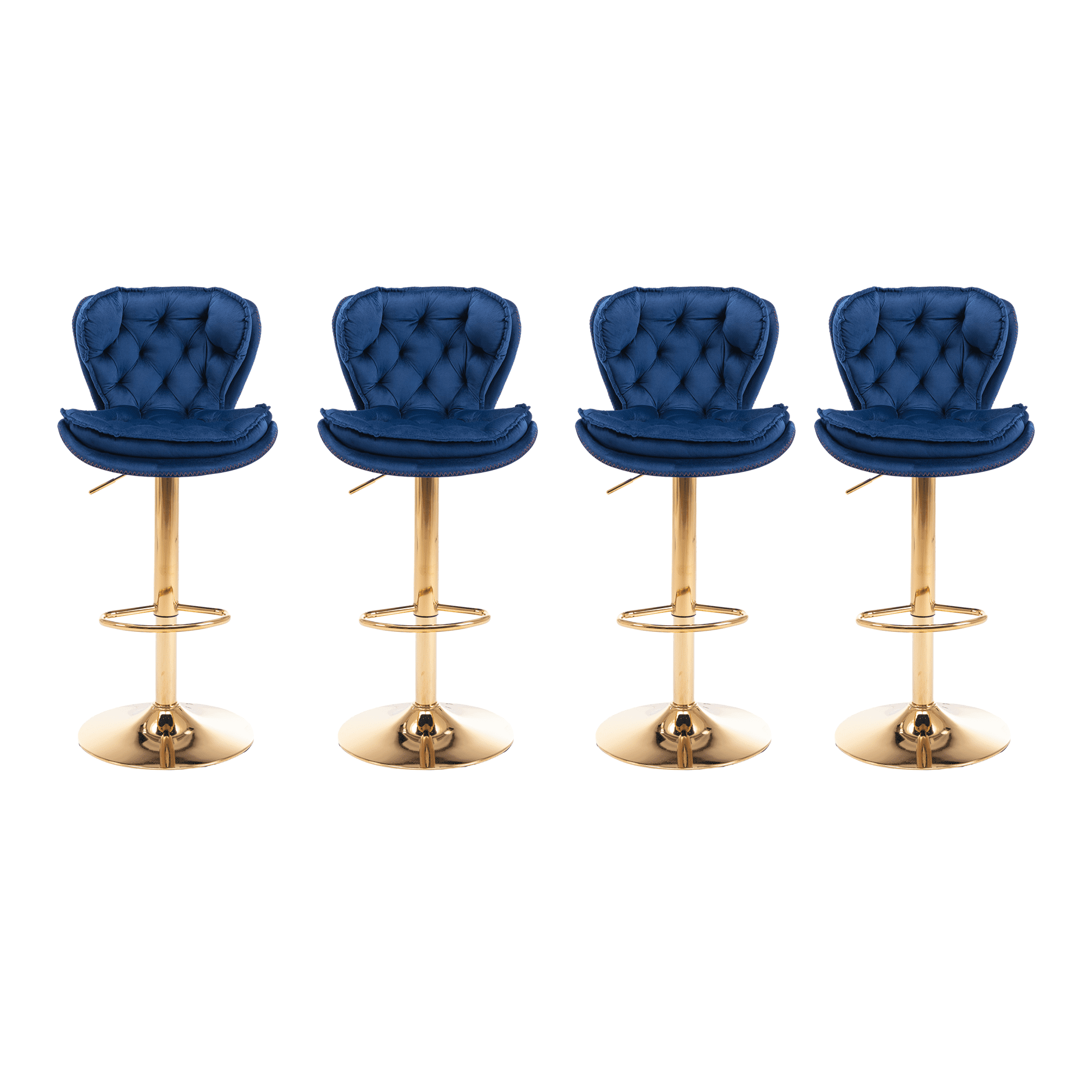 24-33 Inch Velvet Swivel Bar Stools with Back, Velvet Upholstered ...