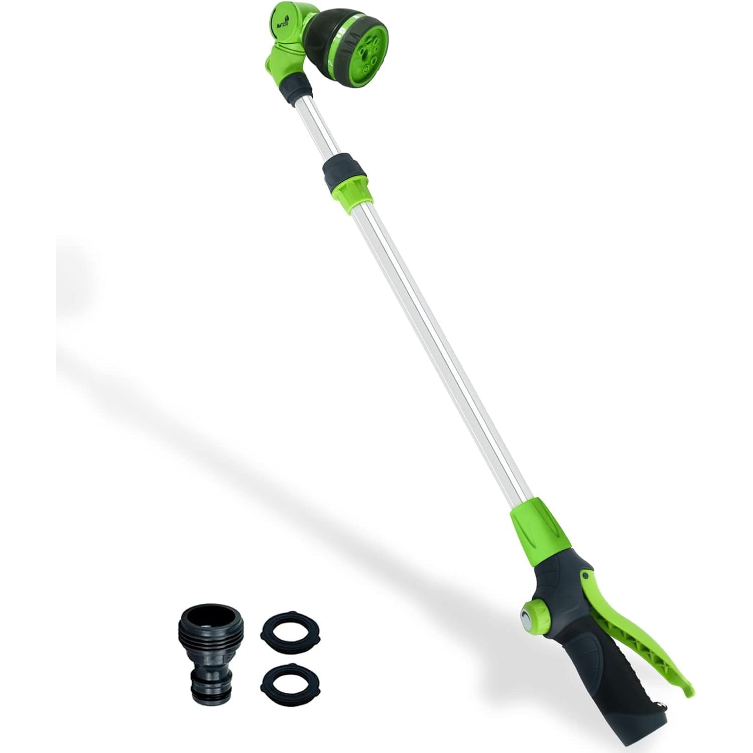 24-33 Inches Watering Wand Adjustable Front Trigger Shower Wand with 8 ...