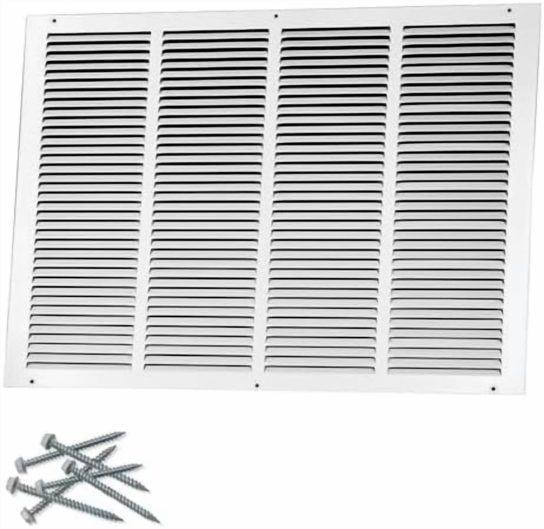 24"W x 18"H [Duct Opening Size] Steel Return Air Grille, Air Return ...