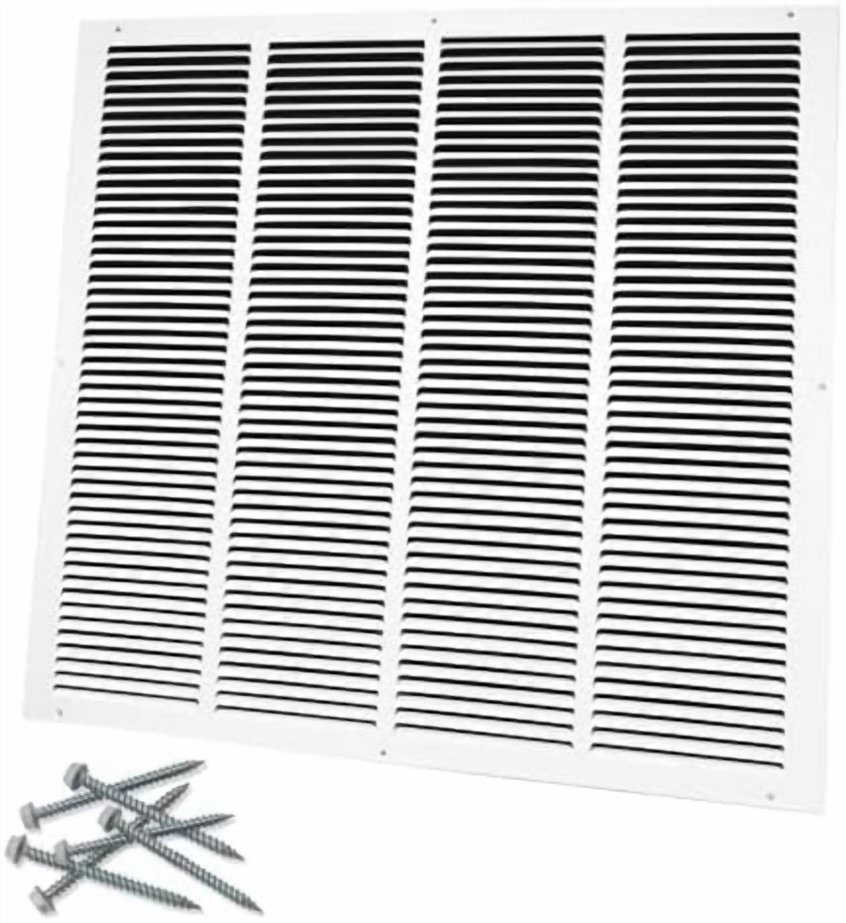 24"W x 24"H [Duct Opening Size] Steel Return Air Grille, Air Return ...