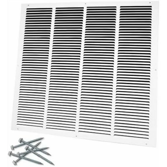 24"W x 24"H [Duct Opening Size] Steel Return Air Grille, Air Return ...