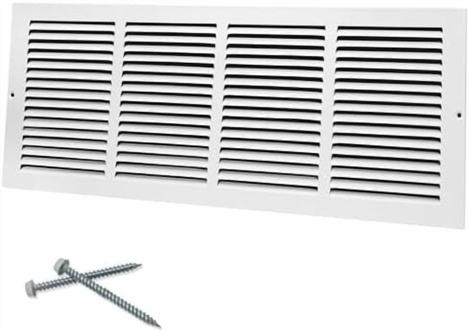 24"W x 8"H [Duct Opening Size] Steel Return Air Grille, Air Return Vent ...