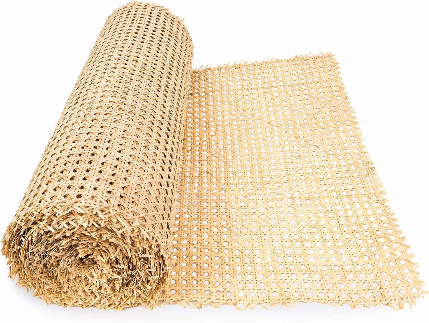 24" Width Rattan Cane Webbing Rattan Cane Webbing Roll 15 Feet Hexagon ...