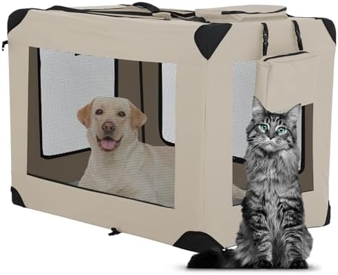 24/36/42 Inch Extra Large Portable Pet ,Foldable XL Dog Cat Crate,Cat ...