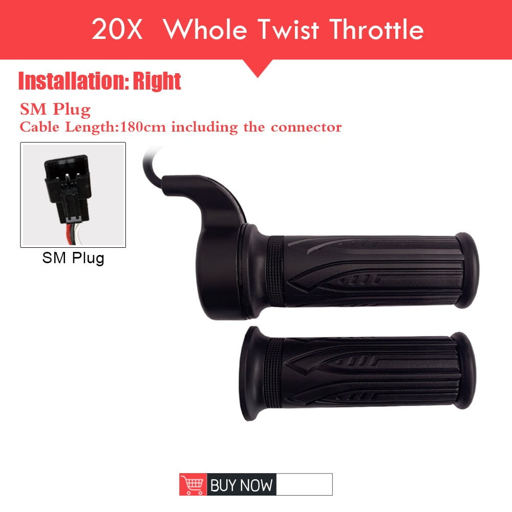 24/36/48/60/72V Electric Bicycle Ebike Twisting Throttle Grip For ...