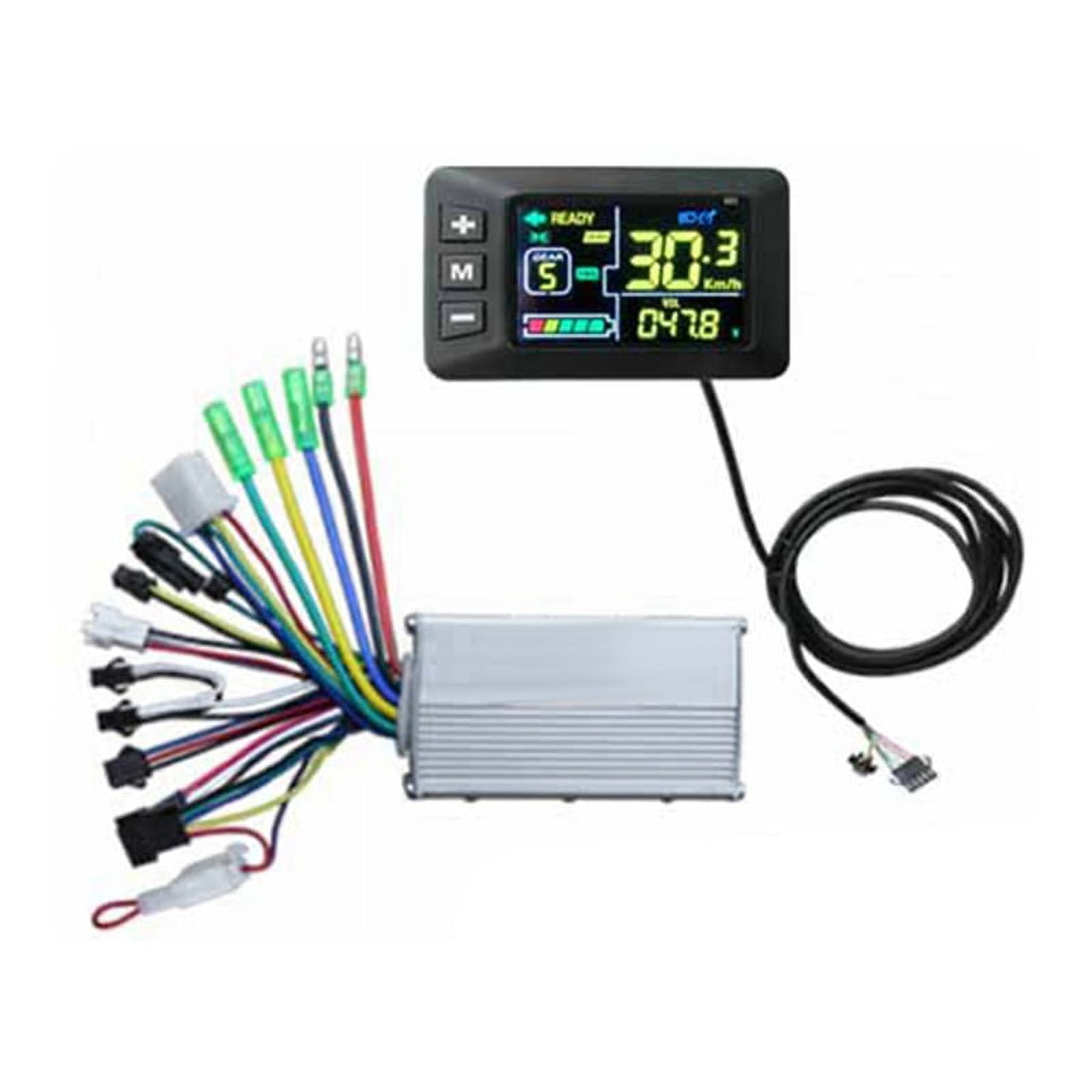 24/36/48V G51 Instrument Controller Set LCD Display Electric Bike - Walmart.com