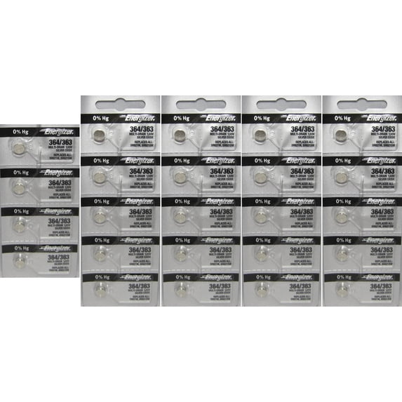 24 364 Energizer Watch Batteries SR621SW 0%Hg Mercury Free Battery Cell ...
