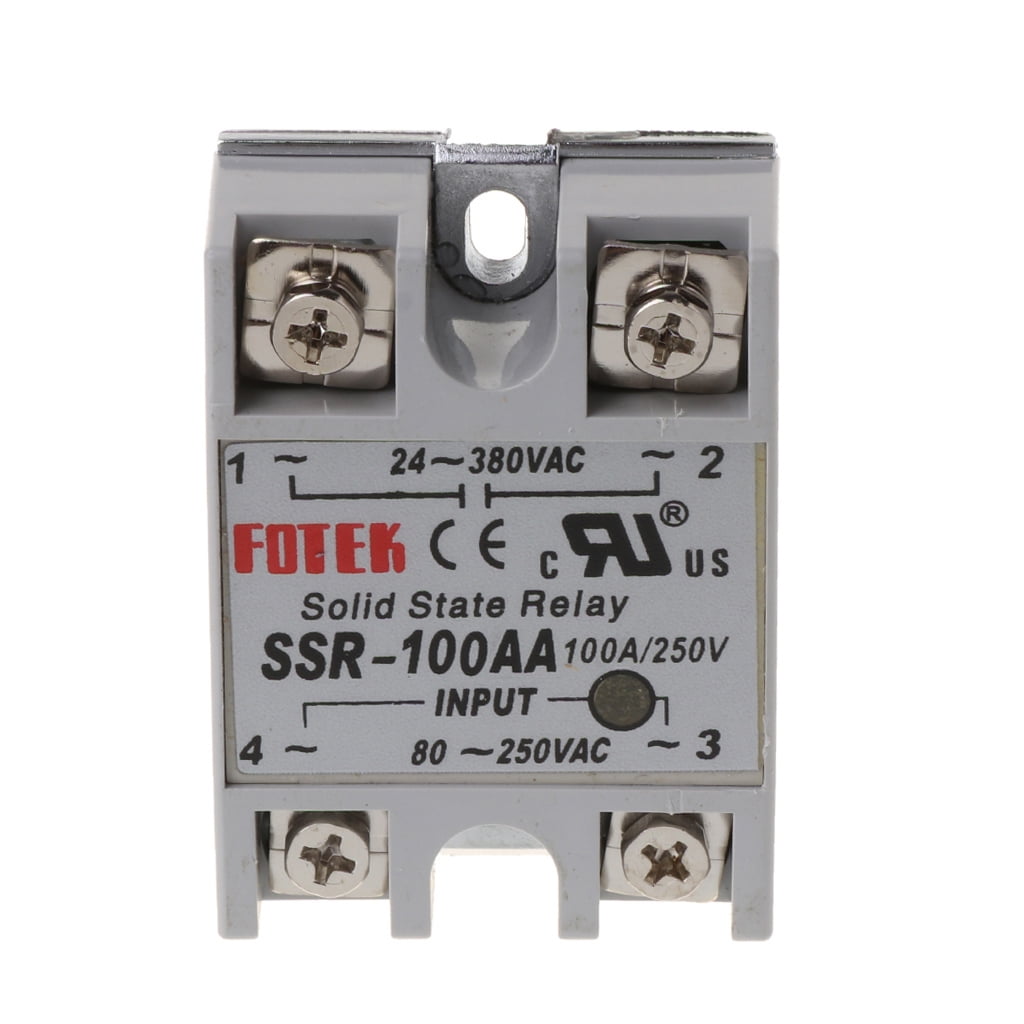 24-380VAC AC Control AC Solid State Relay SSR-100AA Single Phase SSR-Solid State Relay Module ...