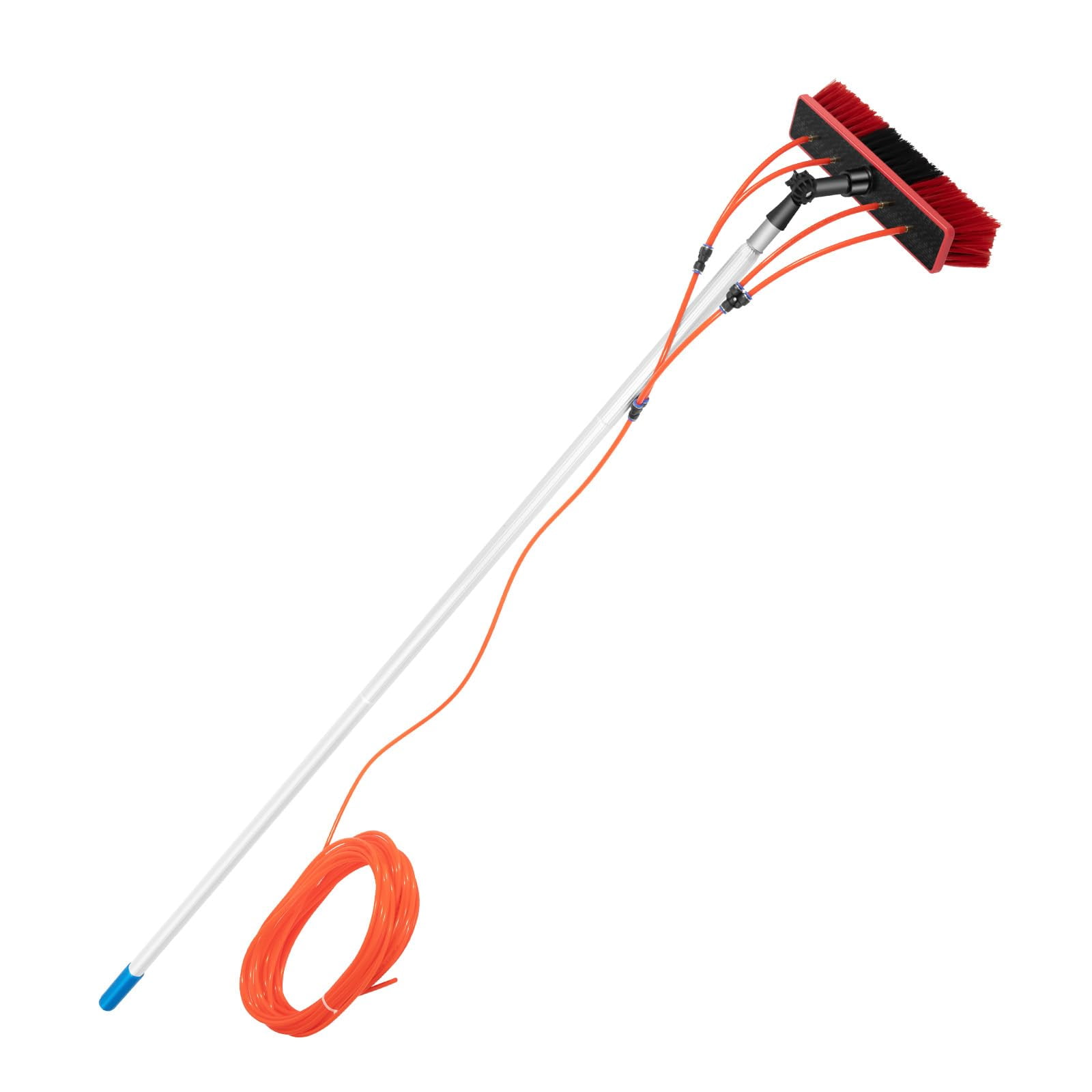 24.3FT Window Cleaning Washing Pole Cleaner Kit 3In1 Water/Hose Fed ...