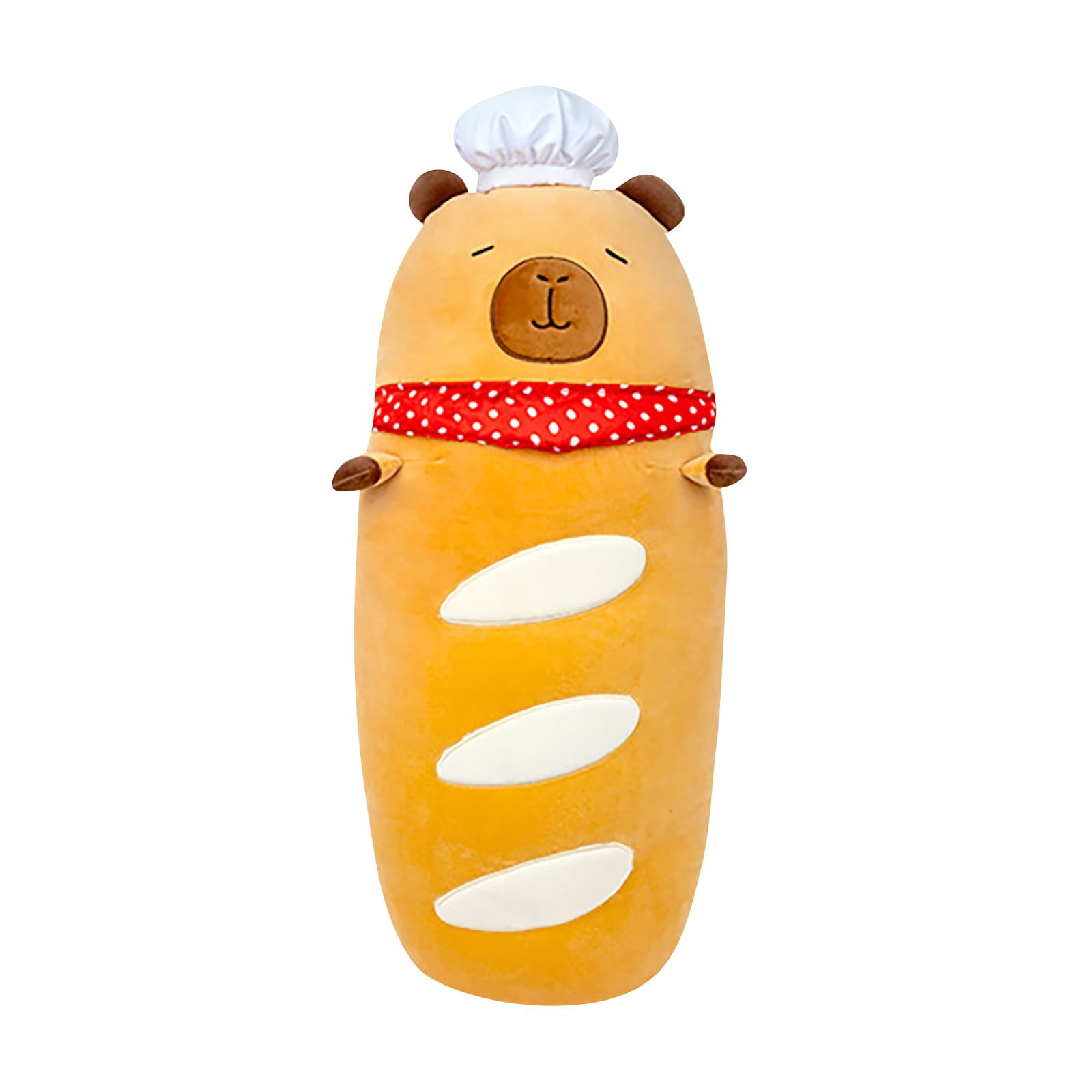 24.4" Capybara Plushies Toy, Cuddly & Soft Huggable Bread Head Chef ...