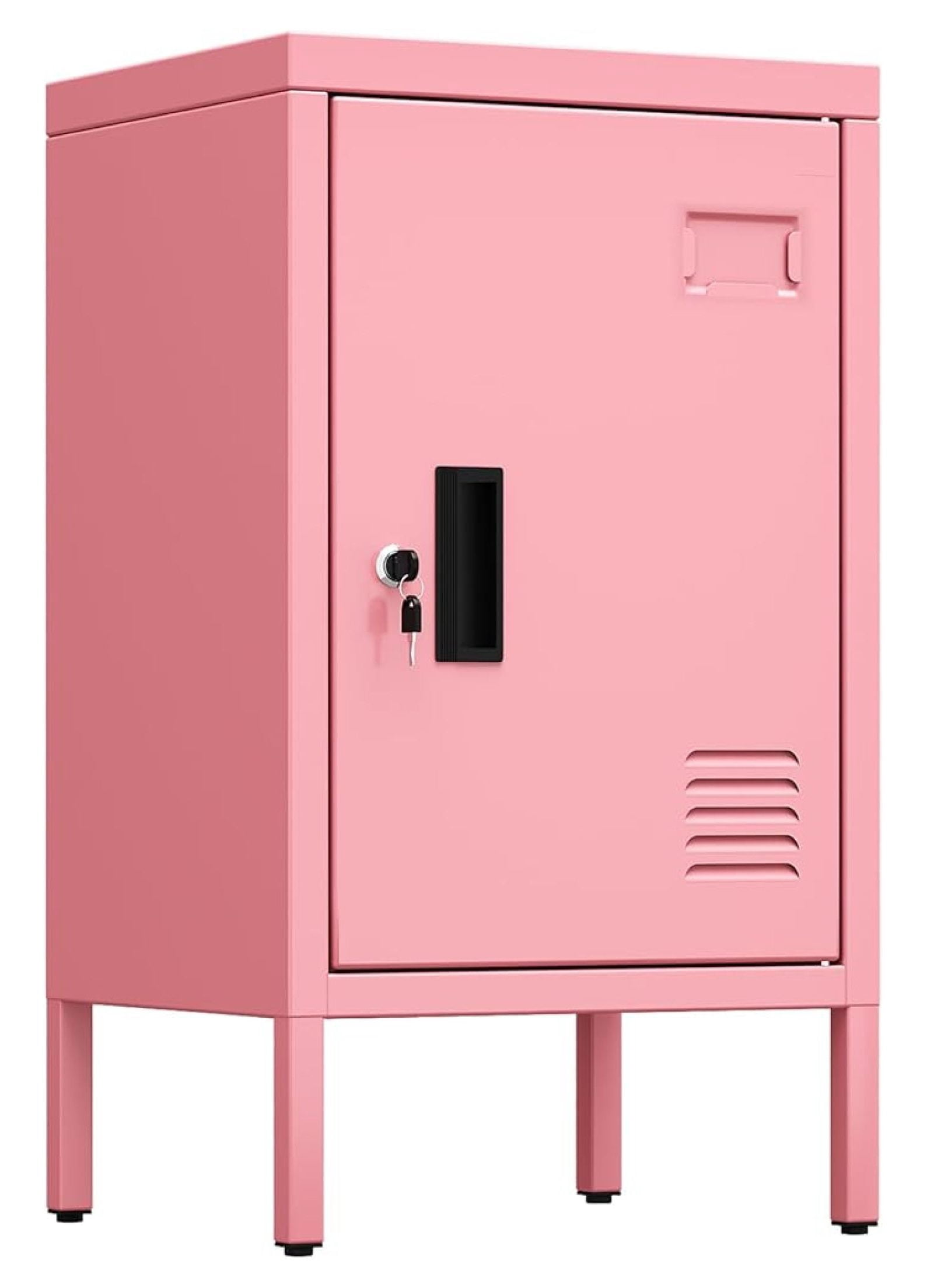 24.4" H Metal Locker Storage Cabinet with 1 Doors, Lockable Storage ...