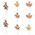 24.4 Inch Fall Picks and Sprays with Velvet Pumpkins Maple Leaves ...
