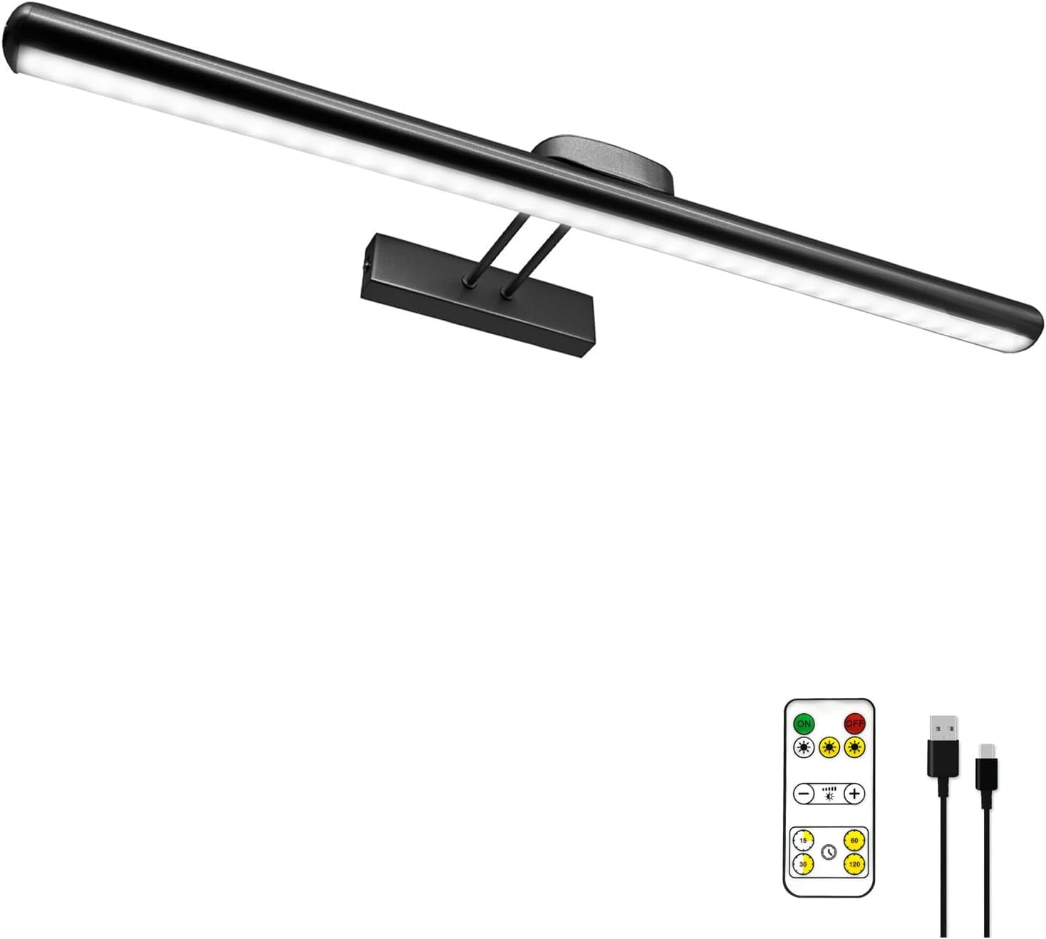 24.4" Wireless Picture Lights, Rechargeable Battery Art Display Light ...