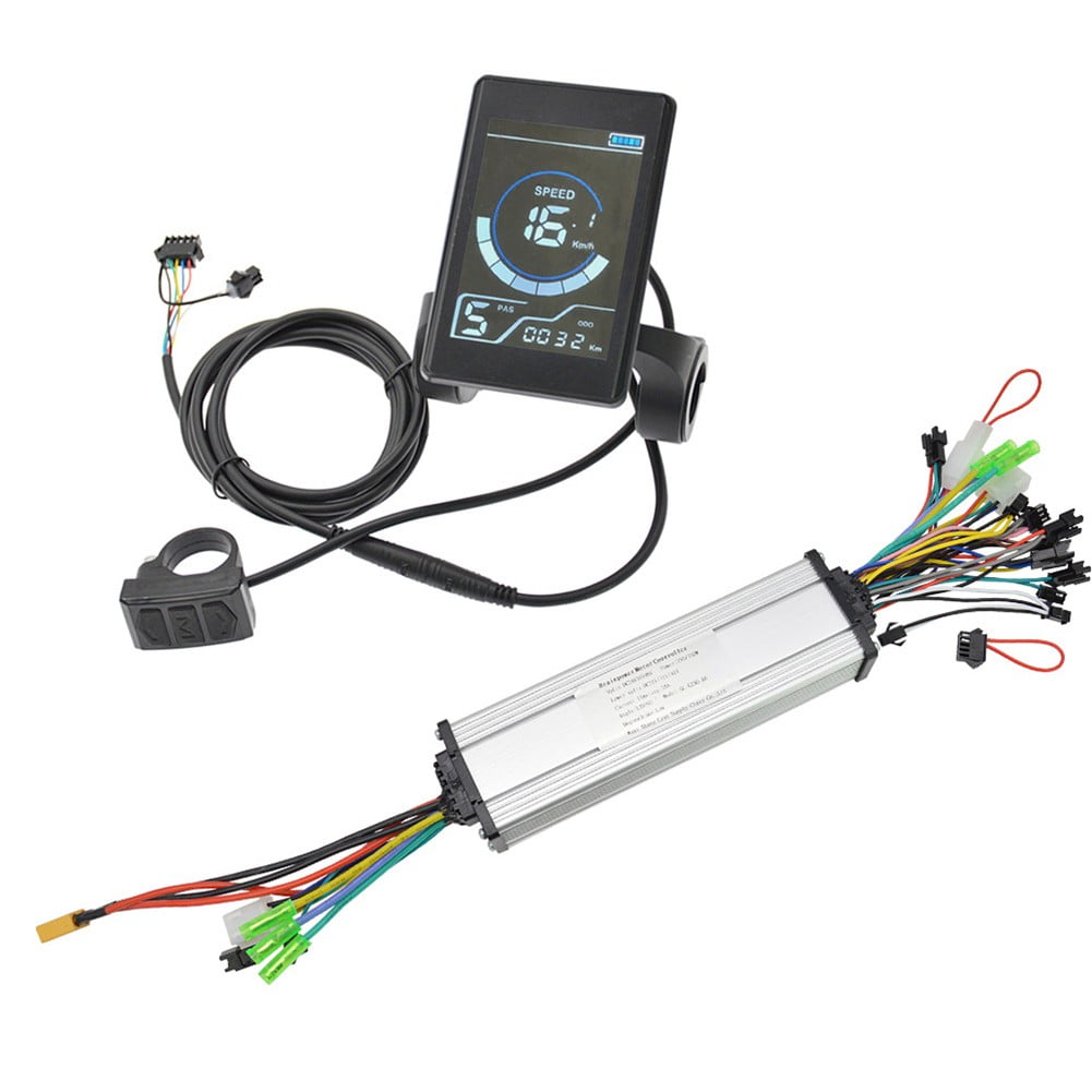 24-48V 350W Electric Bike Scooter Dual Drive Controller with display ...