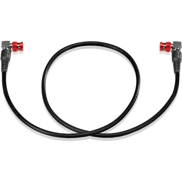 Shape 24" 4K-12G SDI Coaxial Cable with 90 Degree Male BNC Connectors ...