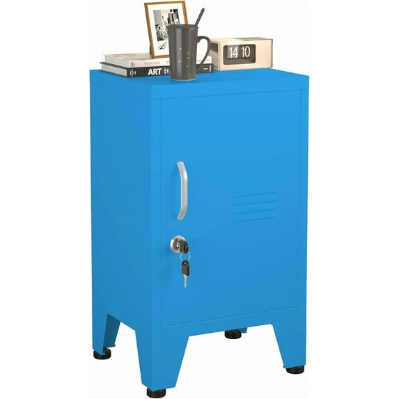 24.5" H Metal Locker Storage Cabinet with Lock - Adjustable Shelf ...