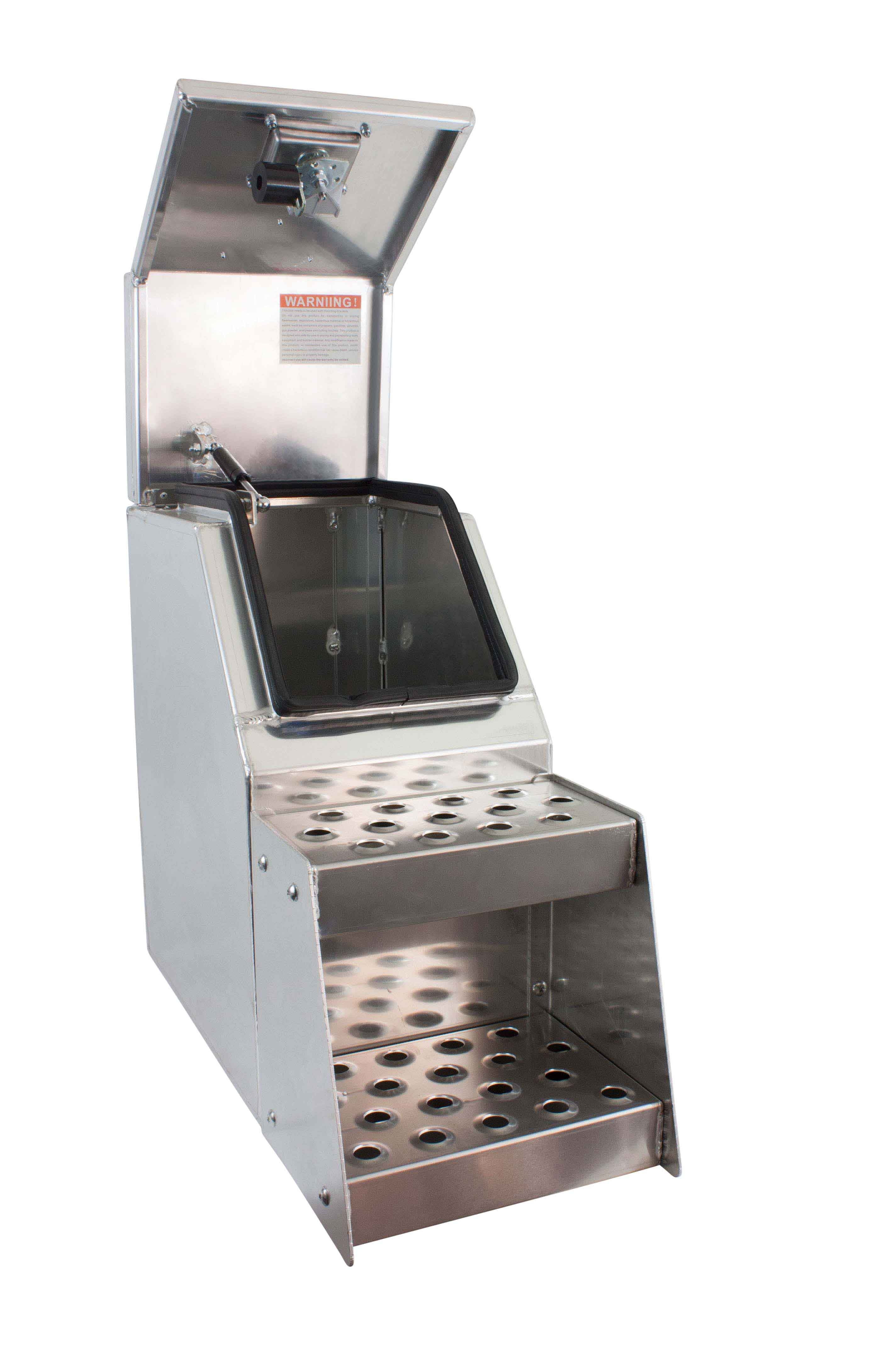 24.5"x28.4"x12" Aluminum Side Mount Semi Truck Tool Box with Saddle ...