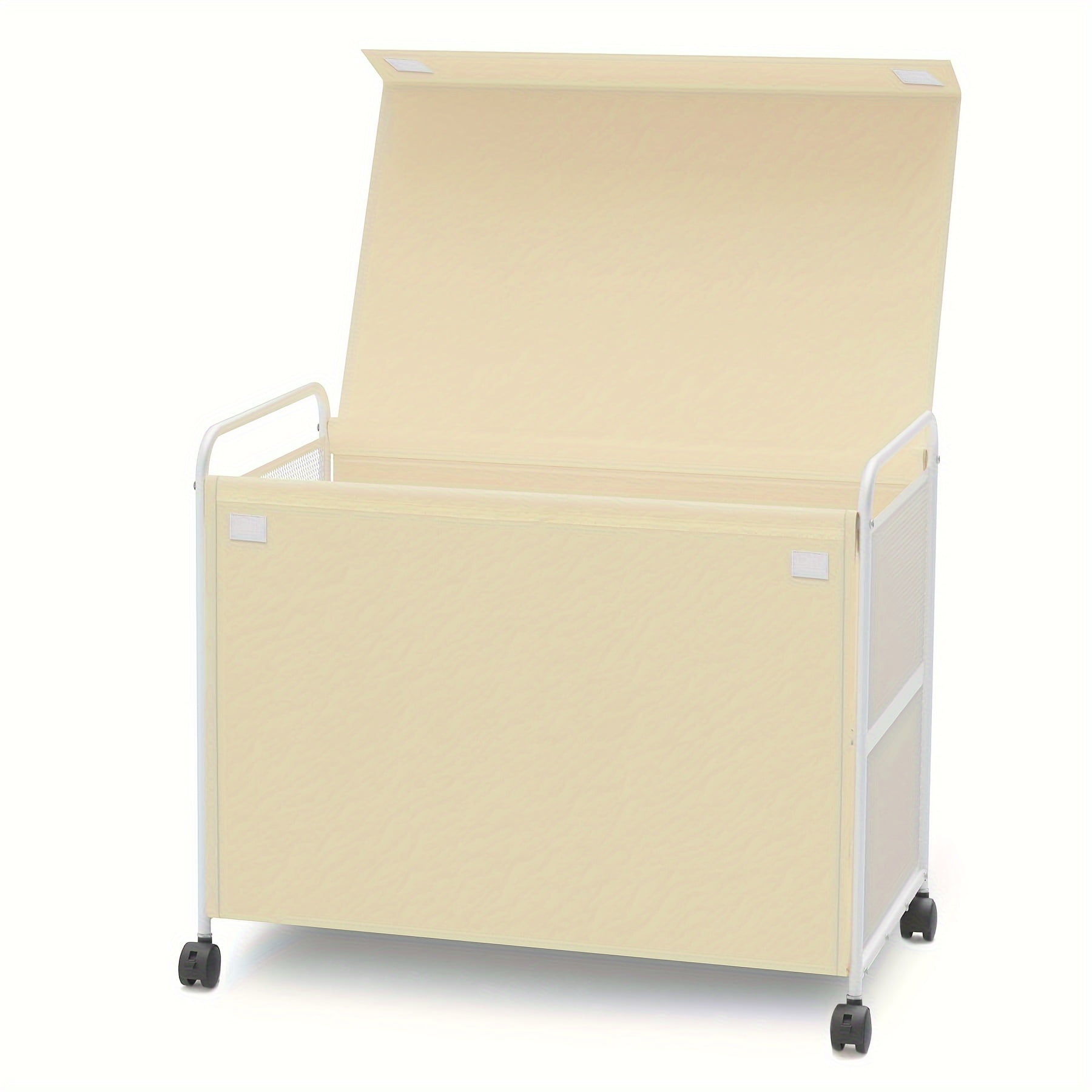 24.57-Gallon Rolling Toy Storage Organizer with Flip Lid, Metal Cart ...