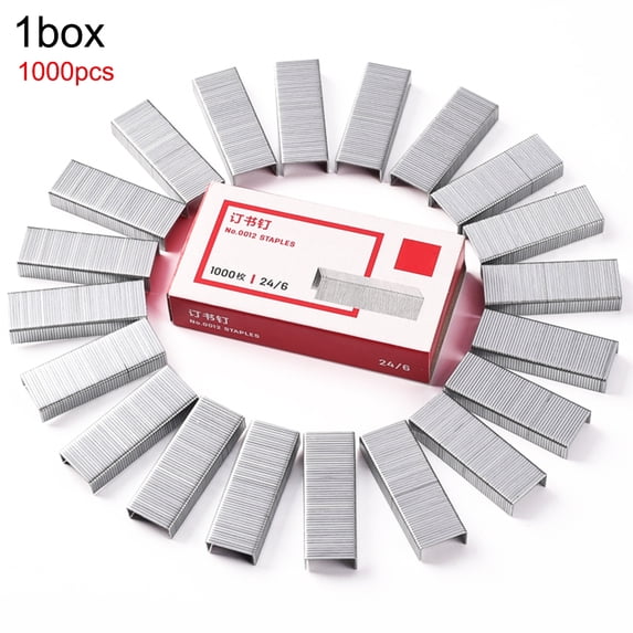 24/6 1/4 inch length 1000 Staples Sharp Chisel Point Design for ...