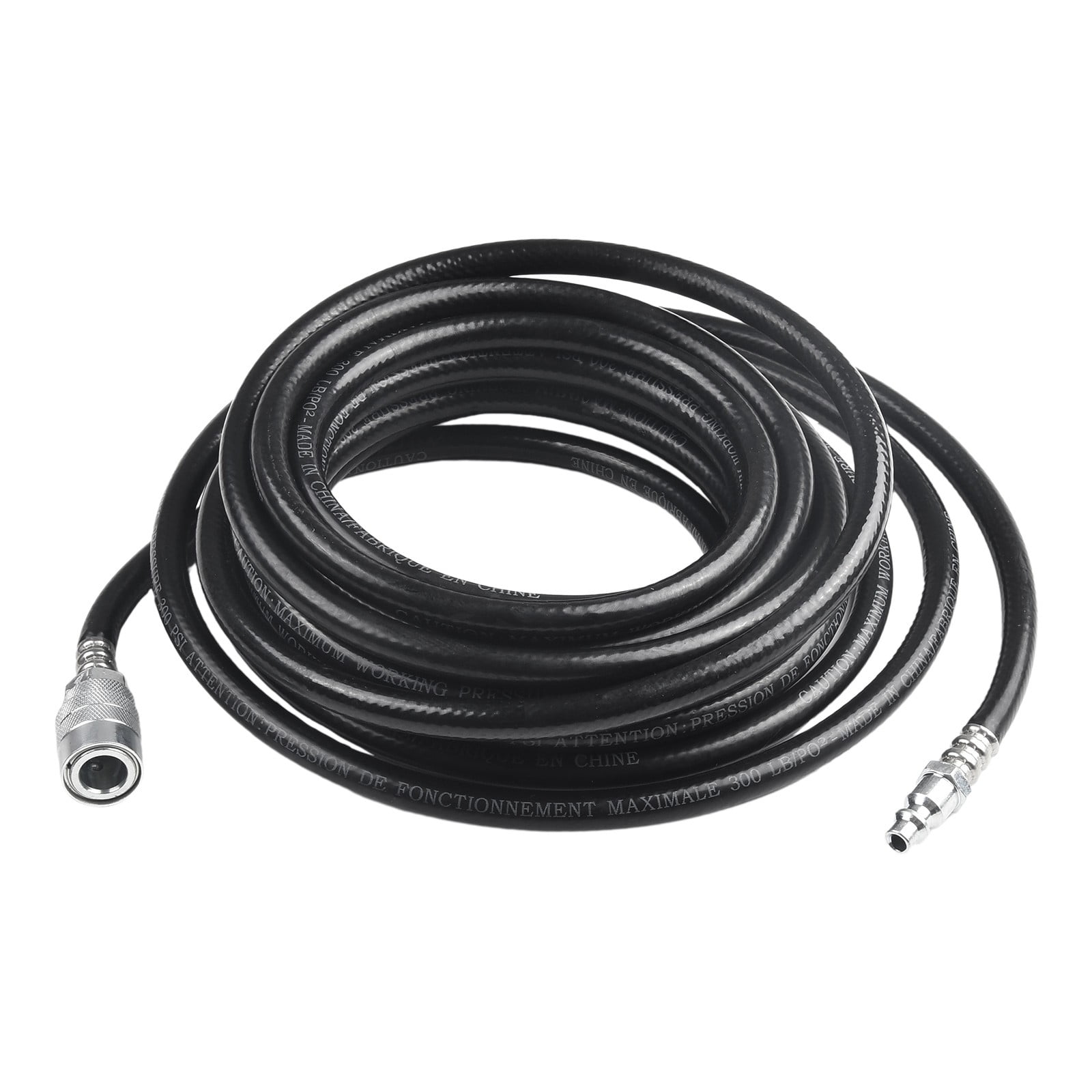 24.6ft PVC Pneumatic Air Compressor Hose with Quick Connect for Air ...