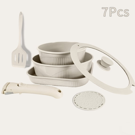 24/7/5PCS Non-Stick Cookware Set, Induction Ready Pots & Pans ...