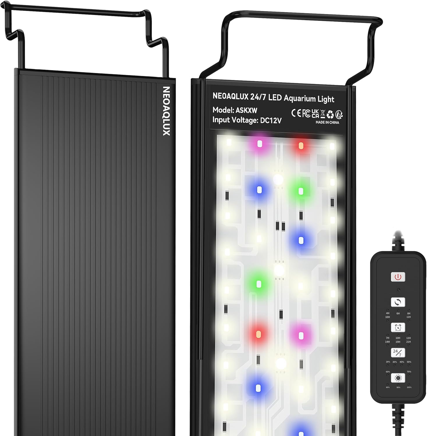 24/7 LED Aquarium Light for 12-18 Inch Plant & Fish Tank, 12-Color ...