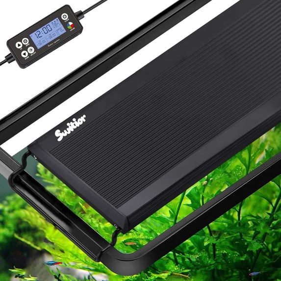 24/7 LED Aquarium Light, IP68 Waterproof Extendable Bracket Fish Tank ...