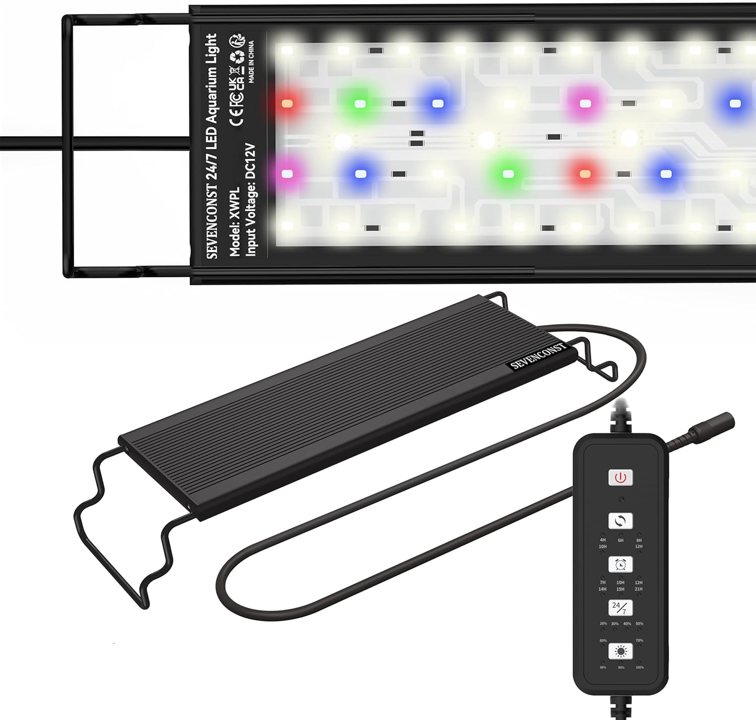 24/7 Mode LED Aquarium Light for 12-18 Inch Plant & Fish Tank, IP68 ...