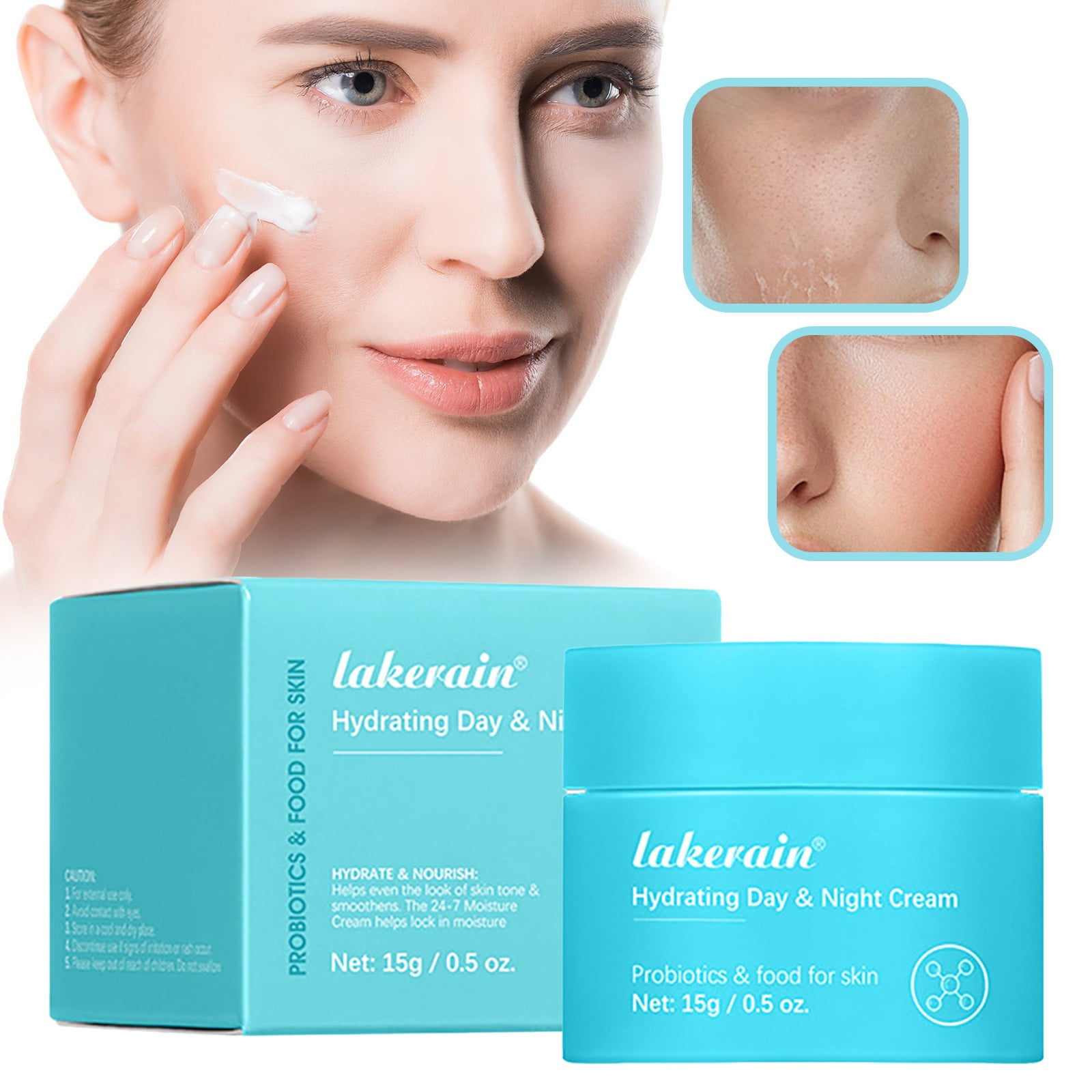 24-7 Moisture Probiotic Face Cream by LAKERAIN, Ultra Hydrating Day ...