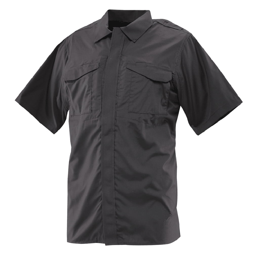24-7 Series Ultralight Short Sleeve Uniform Shirts Black 3X-Large ...