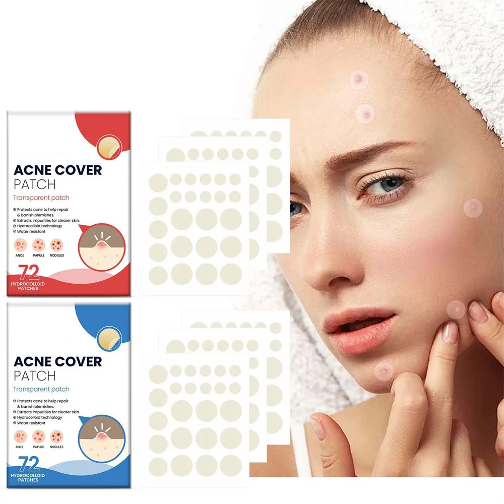 24/72/144Pcs Acne Pimples Patch Breathable Waterproof Hydrocolloid Acne ... 24/72/144Pcs Acne Pimples Patch Breathable Waterproof Hydrocolloid Acne ...