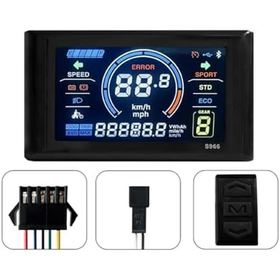24-72V E-Bike LCD-S966 Colorful Display Control Panel with NFC Function ...