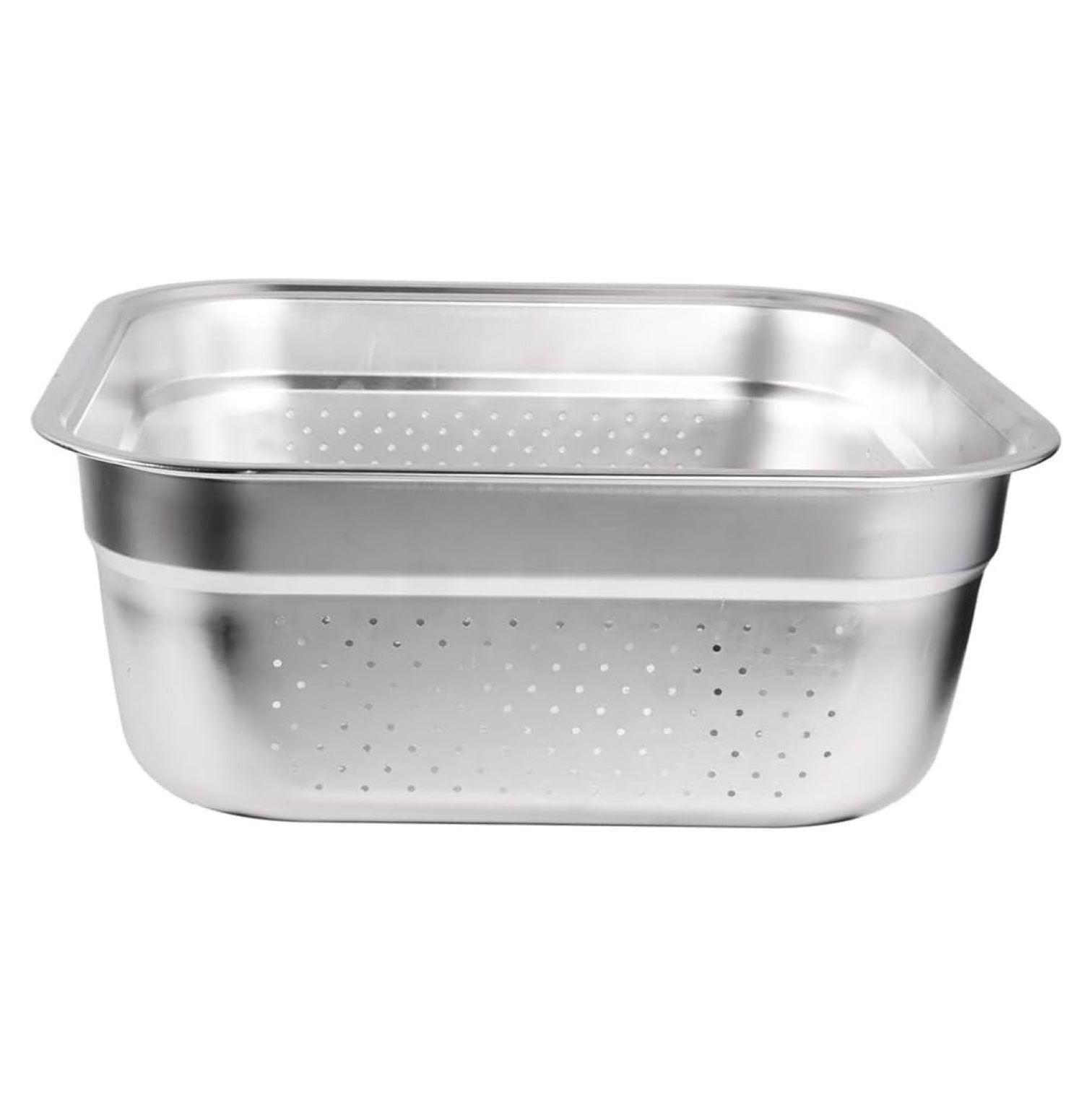 24.8CM Stainless Steel Square Colander, Kitchen Basket with Uniform ...