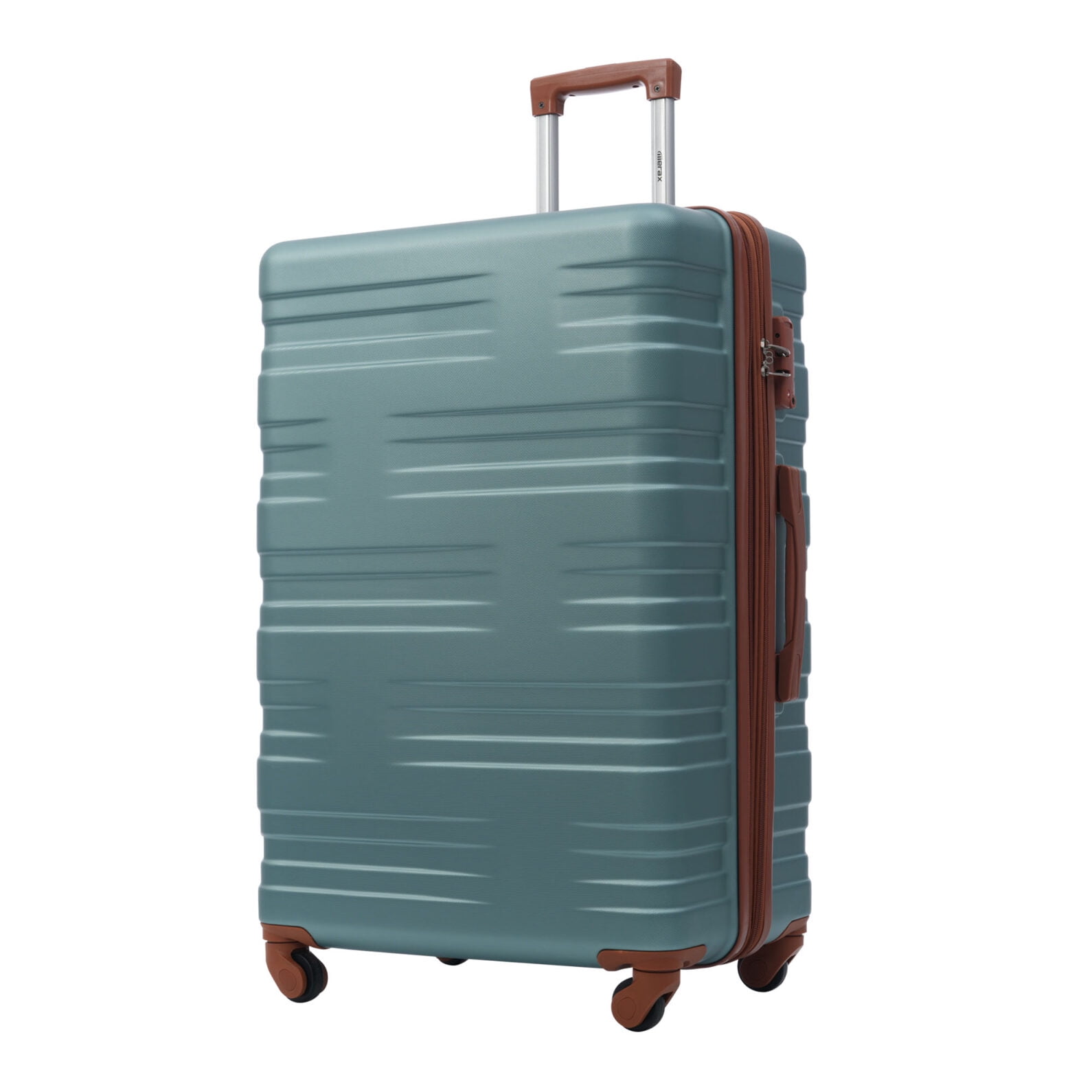 24" ABS Concise Luggage, Upright Spinner Hardside Expandable Luggage ...