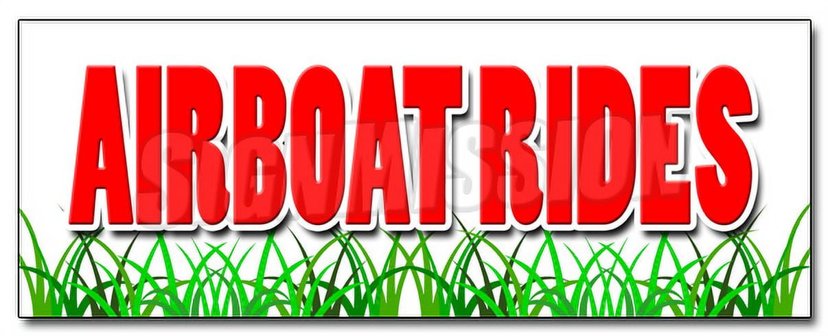24" AIRBOAT RIDES DECAL sticker everglades guided tours swamp buggy ...