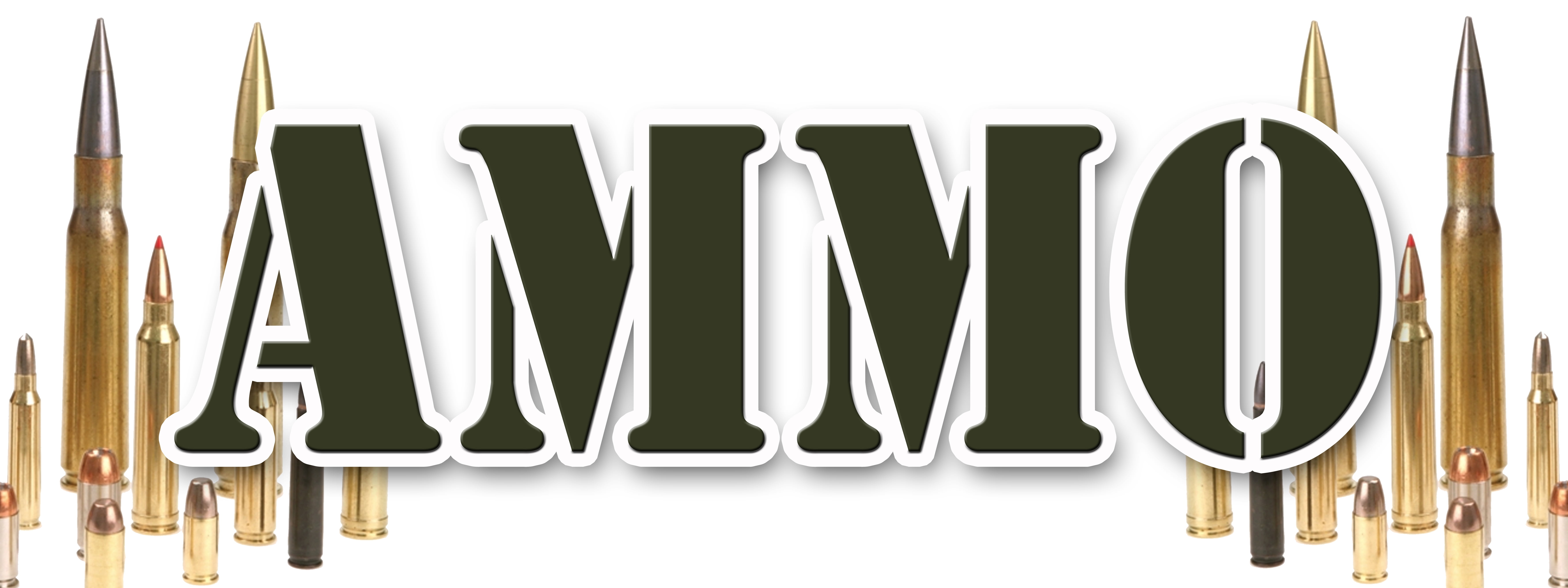 24" AMMO DECAL sticker bullets guns shells range hunter shooter aim ...