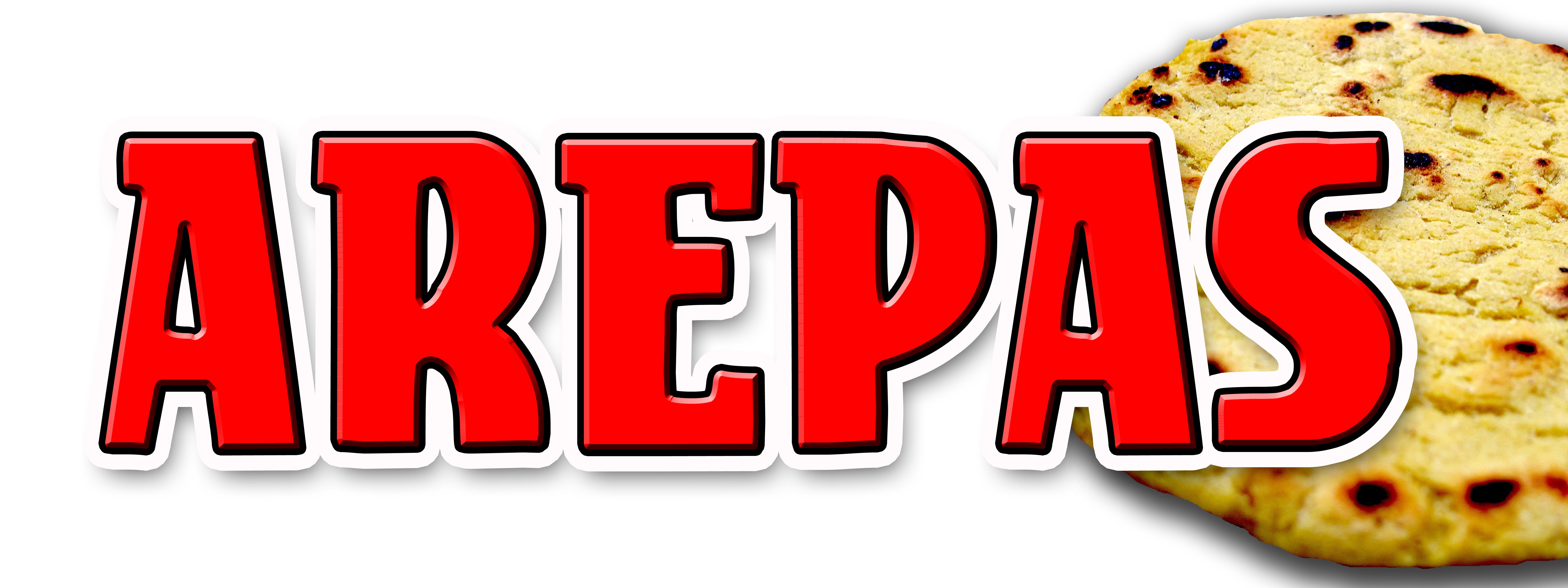 24" AREPAS DECAL sticker colombian venezuelan food cheeseseafood latin ...