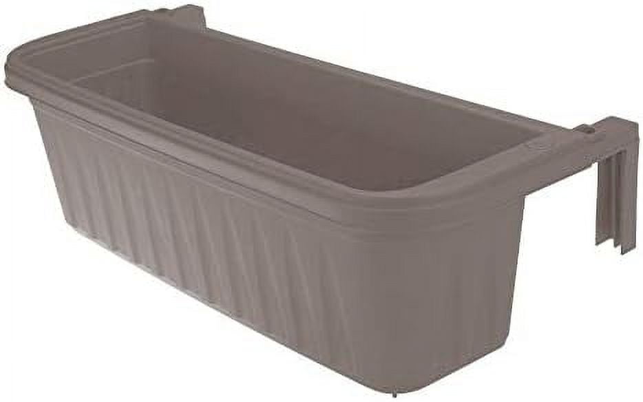 24" Adjustable Railing Planter, White - Walmart.com