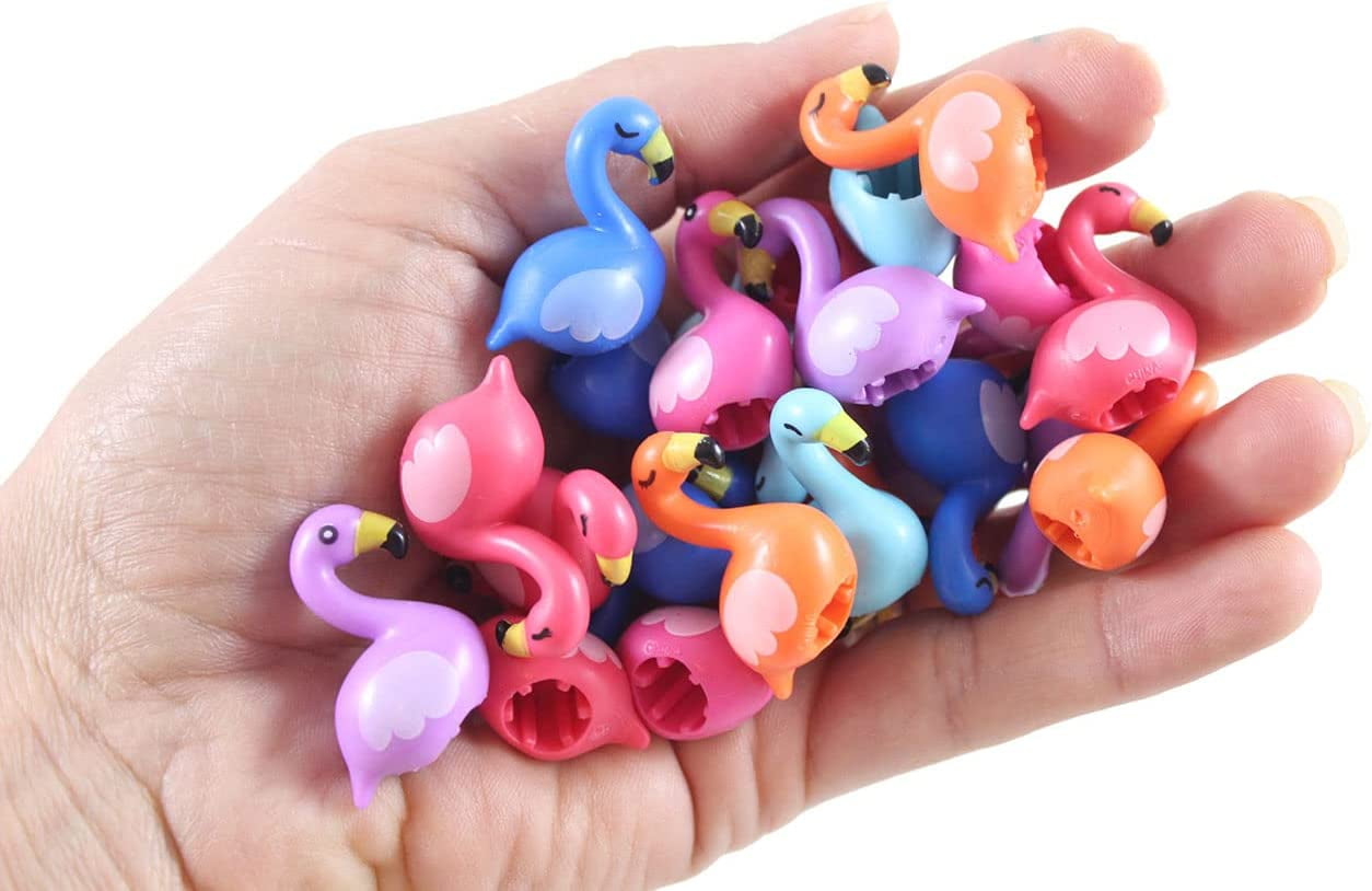 Walmart 24 Pack Colorful Fun Kids Soft Flamingo Pencil Toppers - School ...