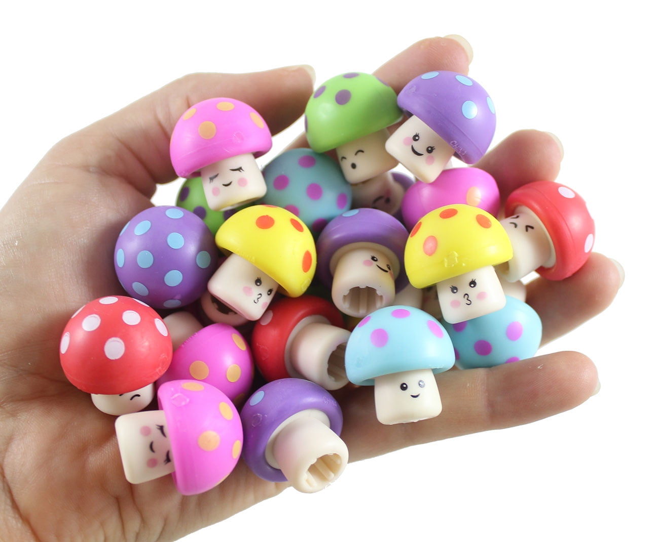 24 Adorable Soft Mushroom Toppers - Cute School Supply Gift - Desk Pet ...