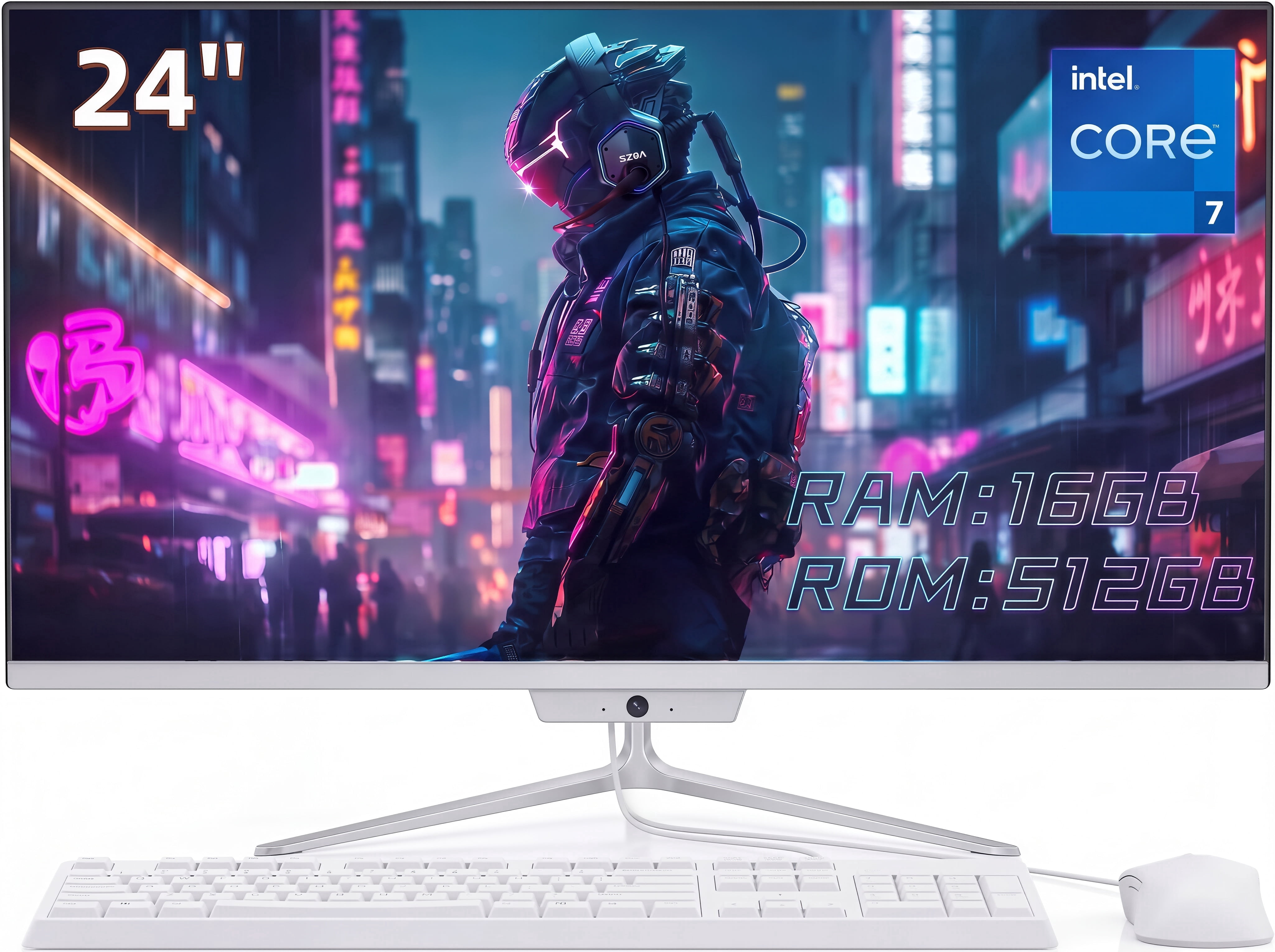 TOEMAAGIC All-in-One Desktop 24" FHD Display Intel Core i7 16GB RAM ...